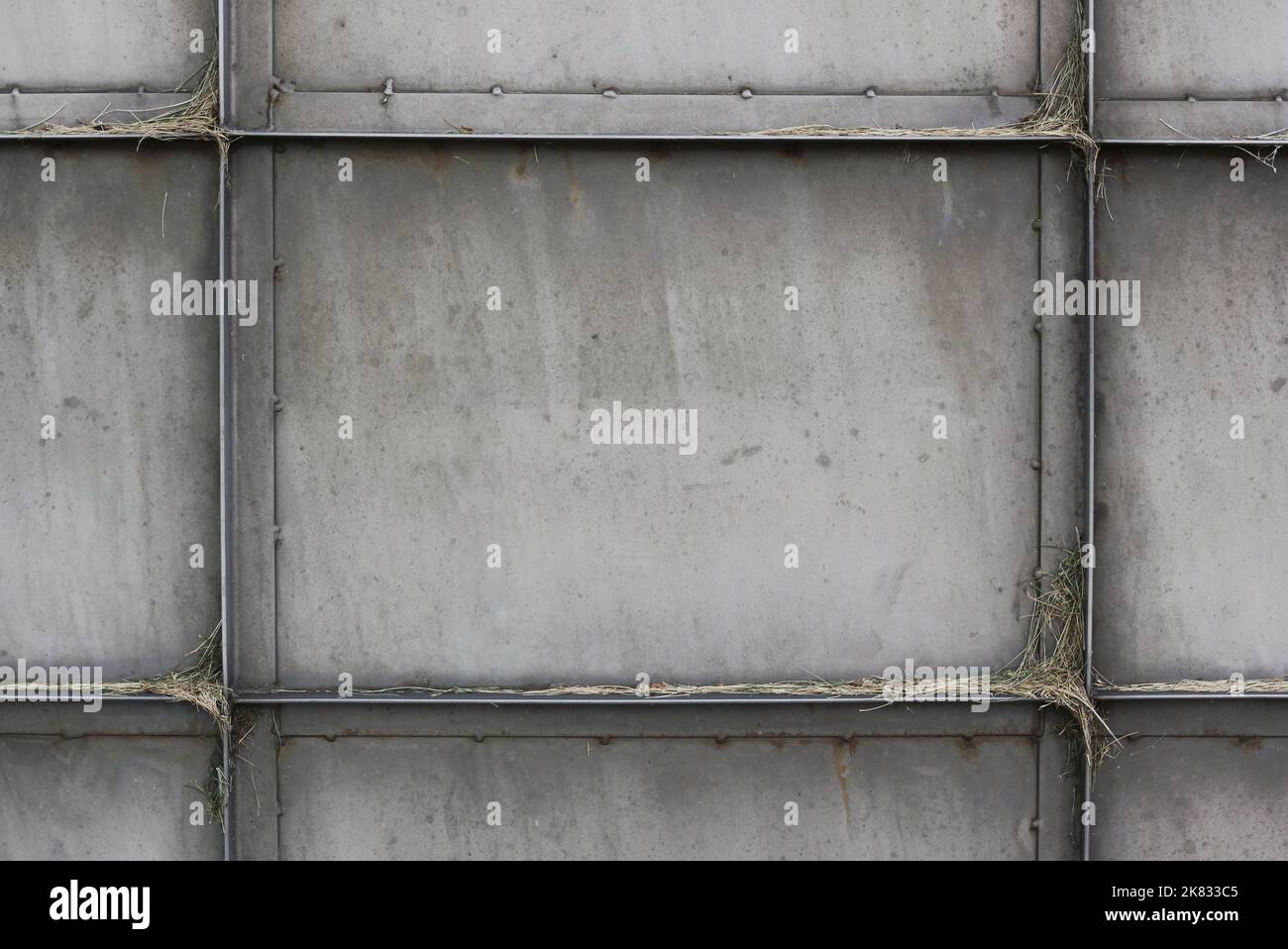 Aged structural steel detail panel Stock Photo - Alamy