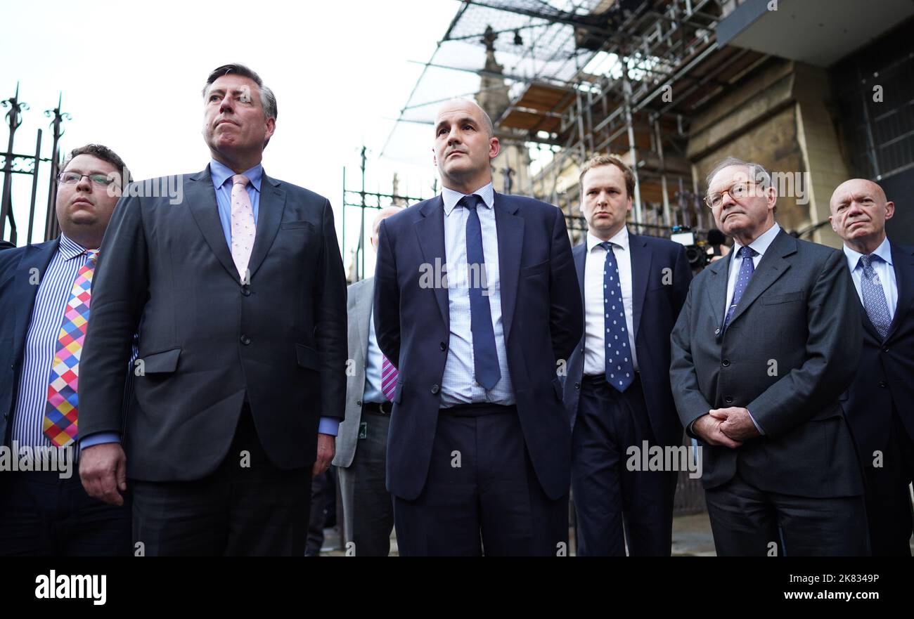 Chairman of the 1922 Committee of backbench Conservatives Sir Graham ...