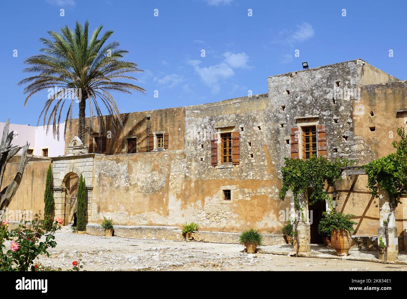 Arkadi Monastery, Crete, Greece, Europe Stock Photo - Alamy