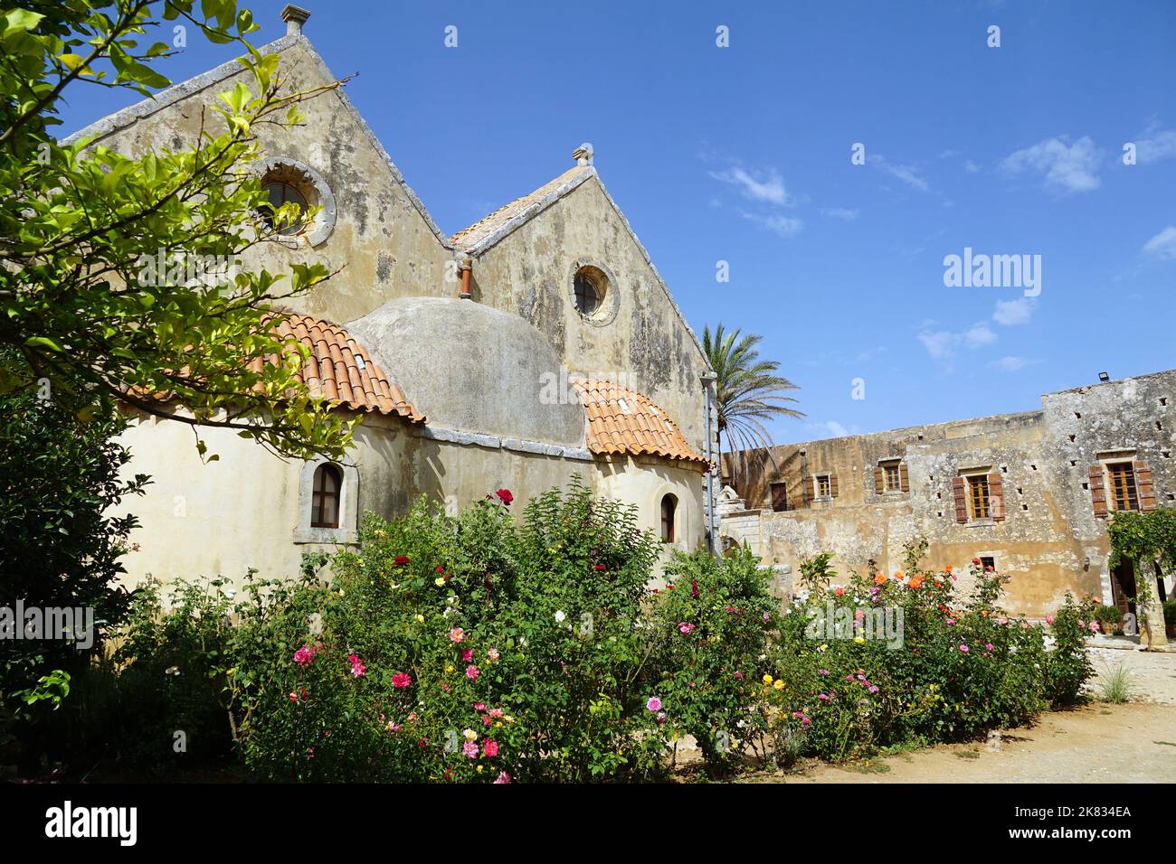 Arkadi Monastery, Crete, Greece, Europe Stock Photo - Alamy
