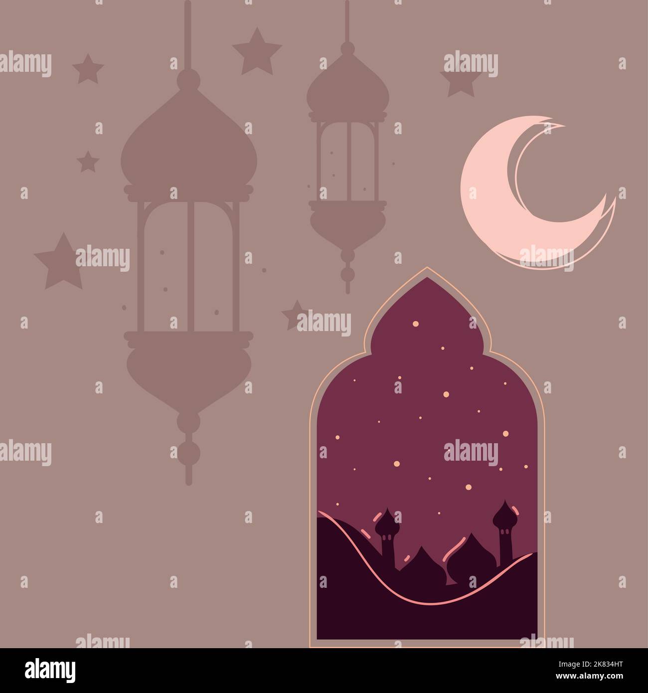arab window scene Stock Vector Image & Art - Alamy