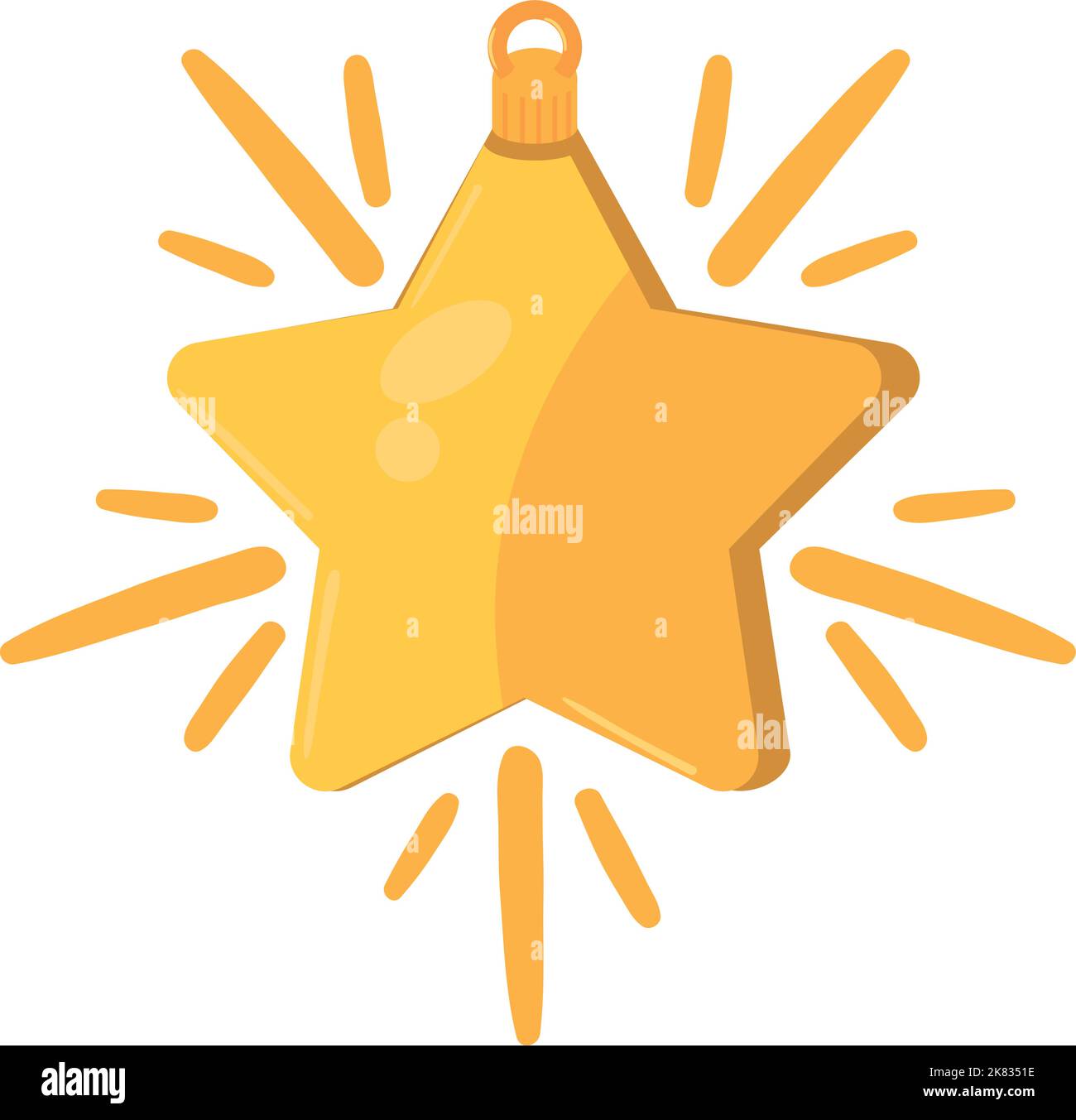 christmas gold star Stock Vector Image & Art - Alamy