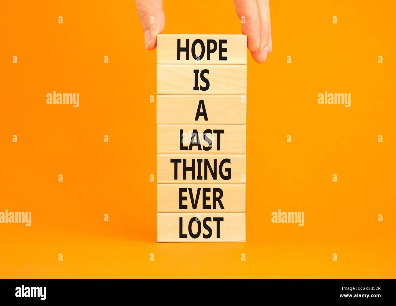 Do not lost hope symbol. Concept words Hope is a last thing ever lost ...