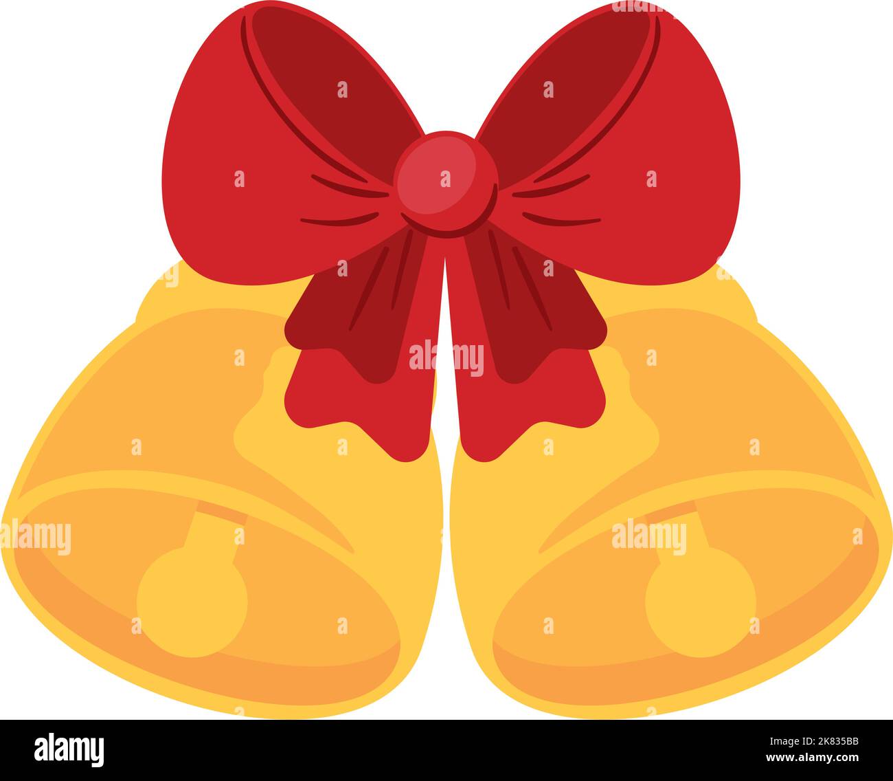 christmas bells and bow Stock Vector Image & Art - Alamy