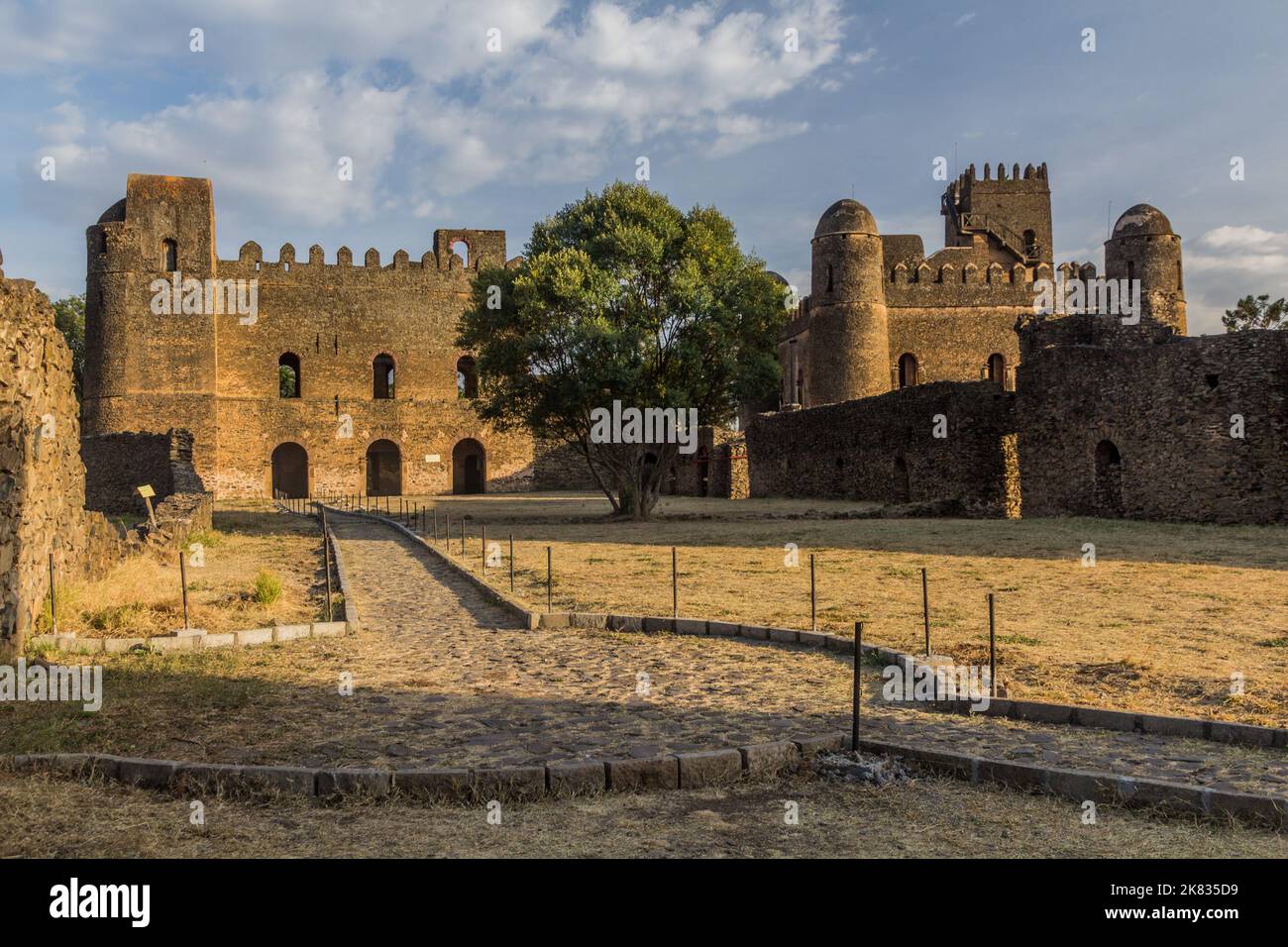 Iyasu I and Fasilidas palaces in the Royal Enclosure in Gondar, Ethiopia Stock Photo - Alamy