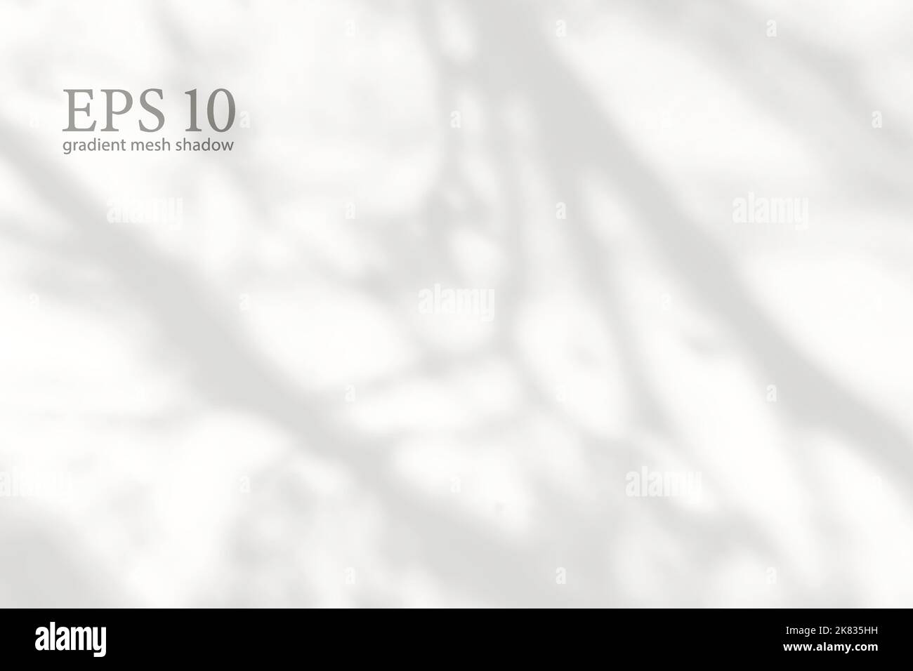 Transparent natural plant shadow. Light effect overlay. Mesh grid ...