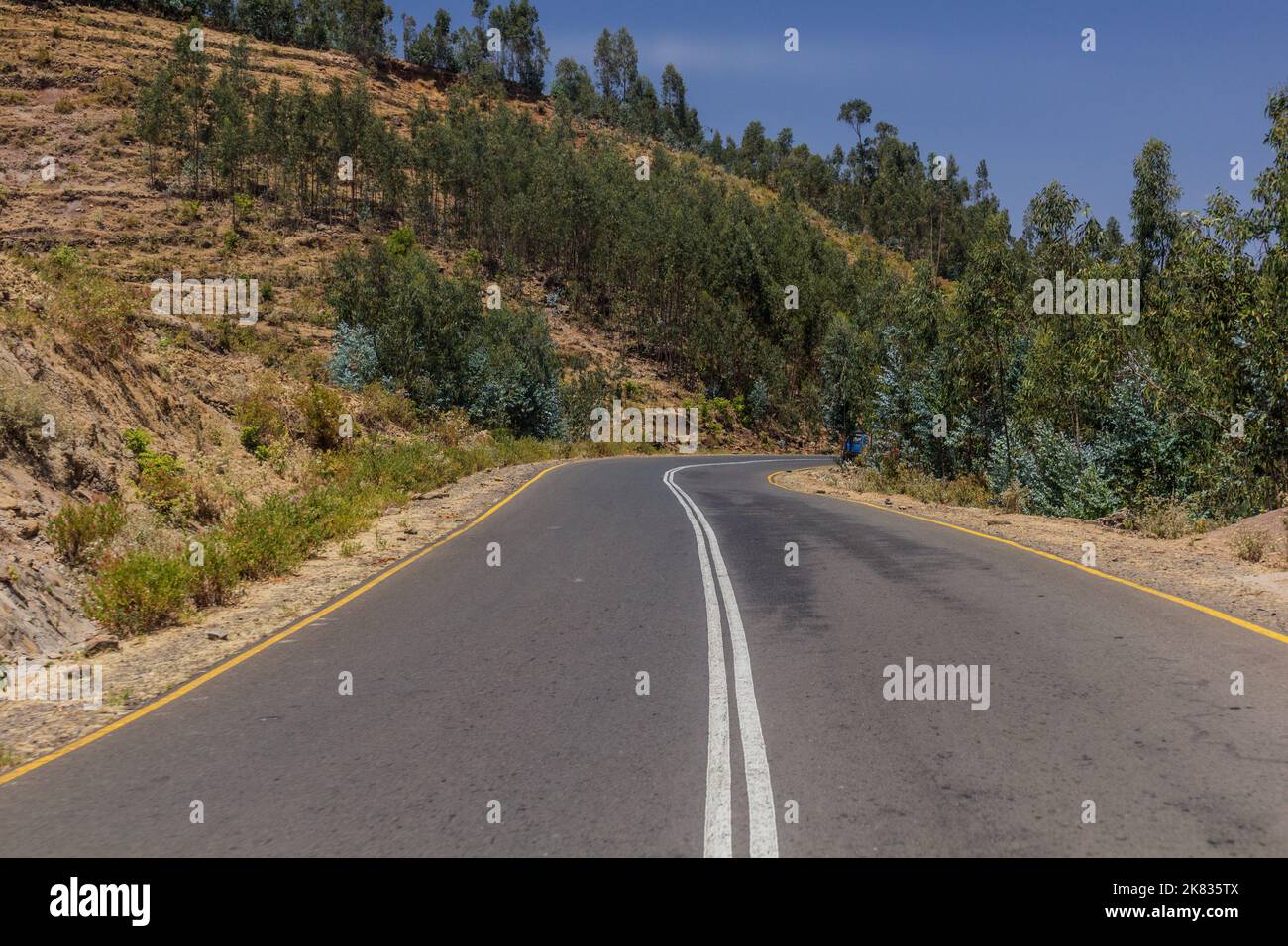Mountain road near Gondar, Ethiopia Stock Photo - Alamy