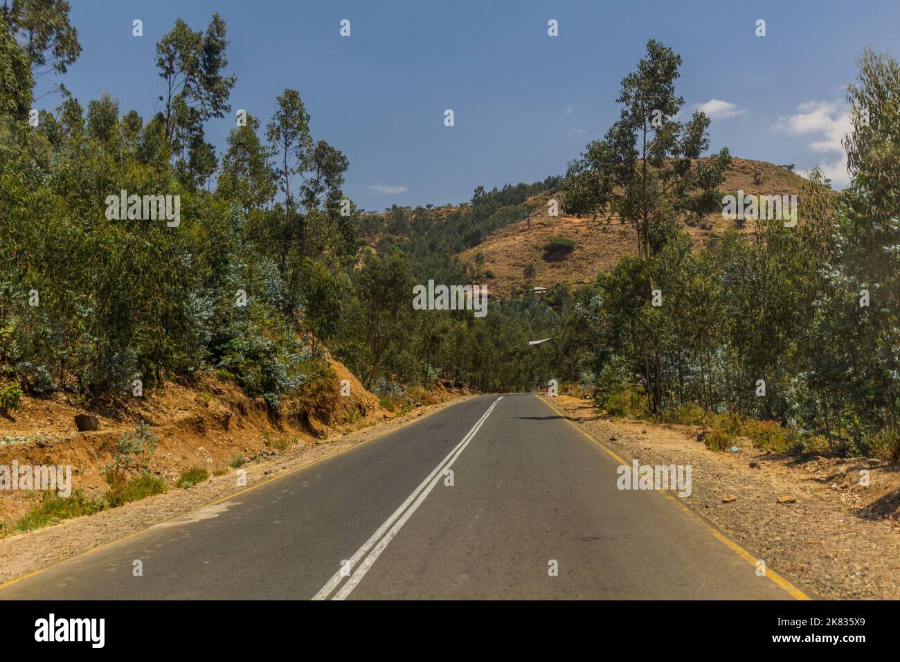 Mountain road near Gondar, Ethiopia Stock Photo - Alamy