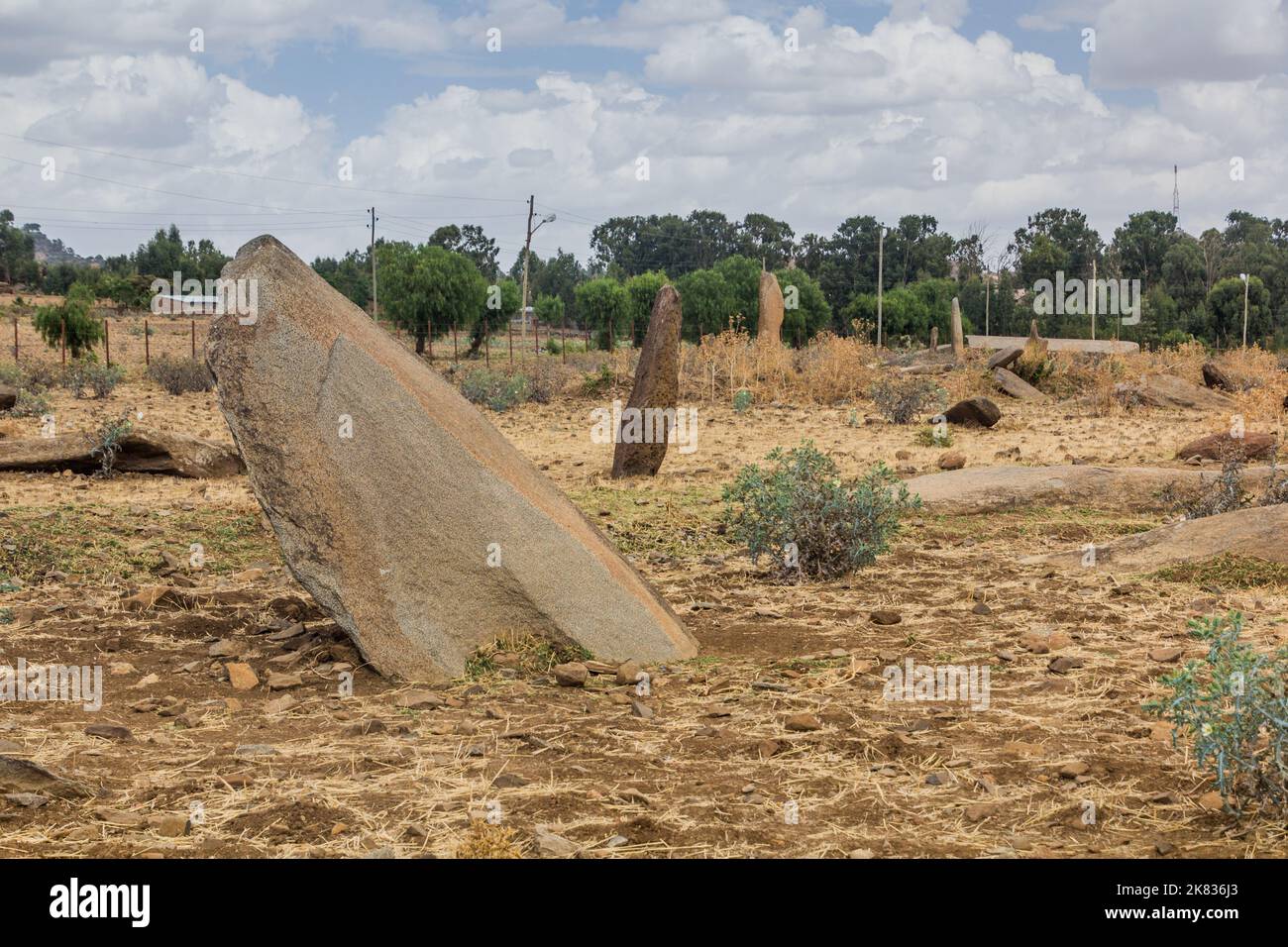 Gudit Stelae field in Axum, Ethiopia Stock Photo - Alamy