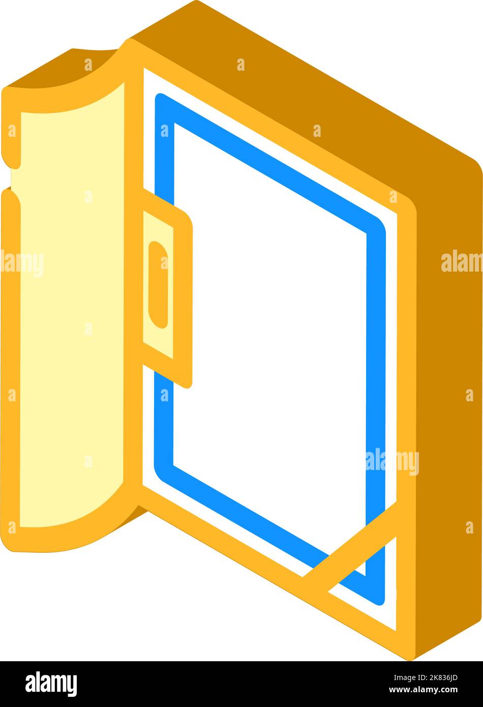 office folder isometric icon vector illustration Stock Vector Image & Art - Alamy