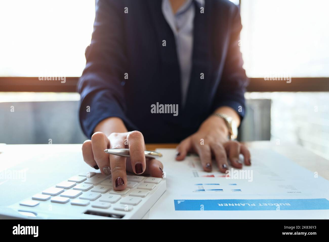 Calculate candid hi-res stock photography and images - Alamy