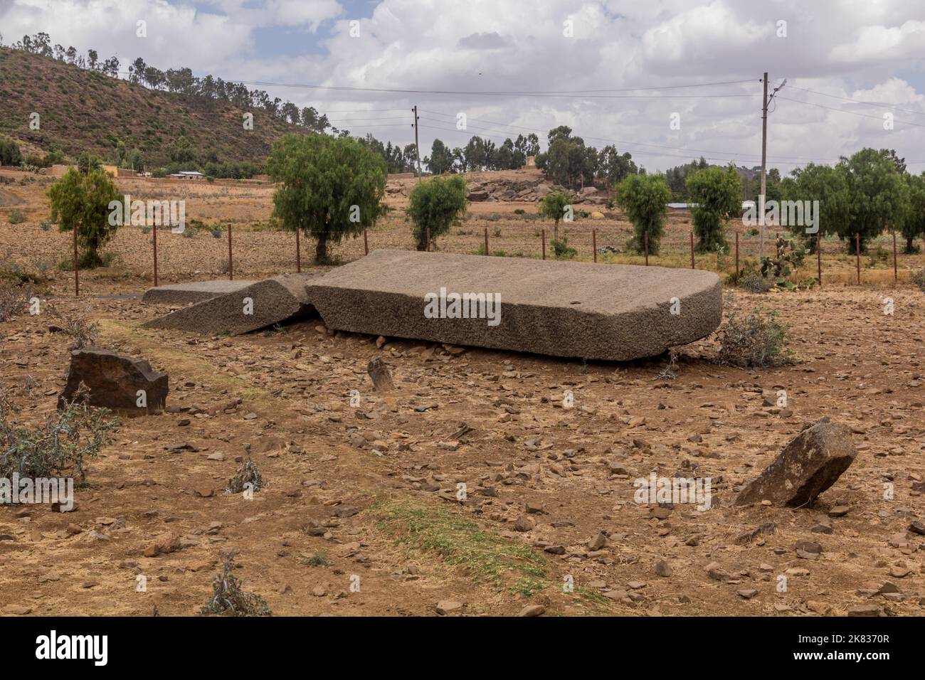 Gudit Stelae field in Axum, Ethiopia Stock Photo - Alamy