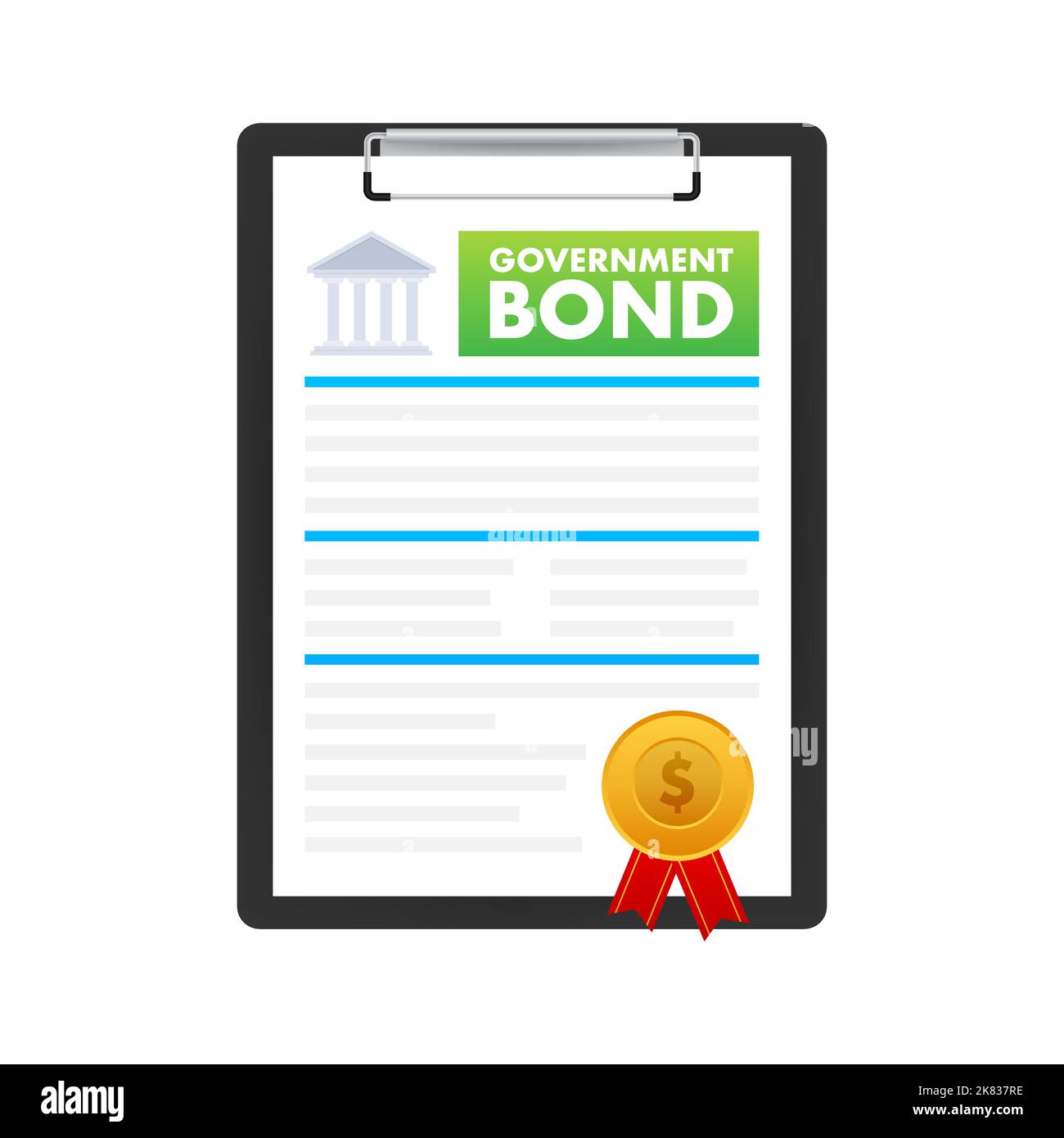 Government bonds icon. Financial supply. Vector stock illustration ...