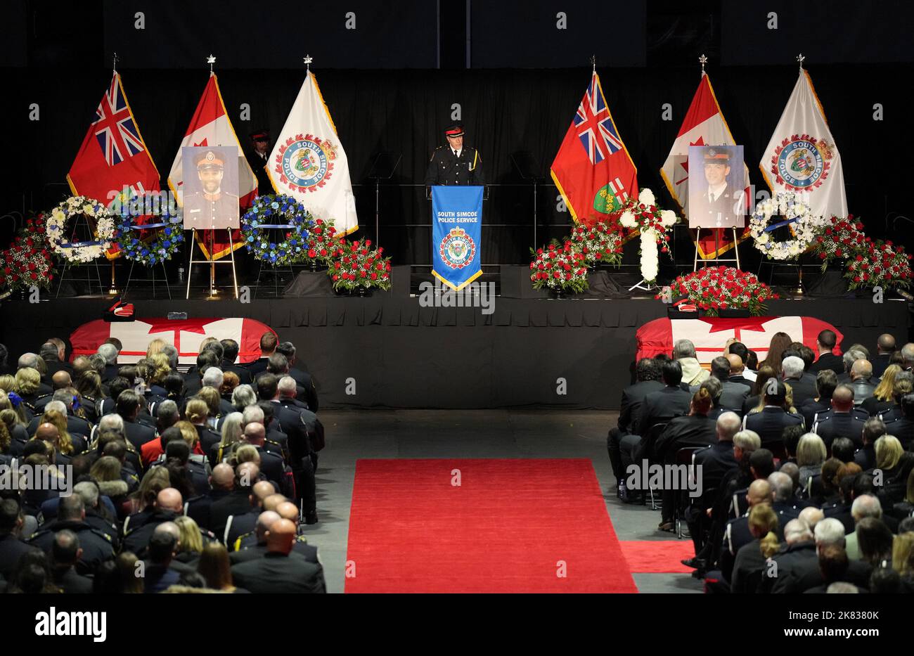 Acting chief John Van Dyke, of South Simcoe Police Service, speaks ...