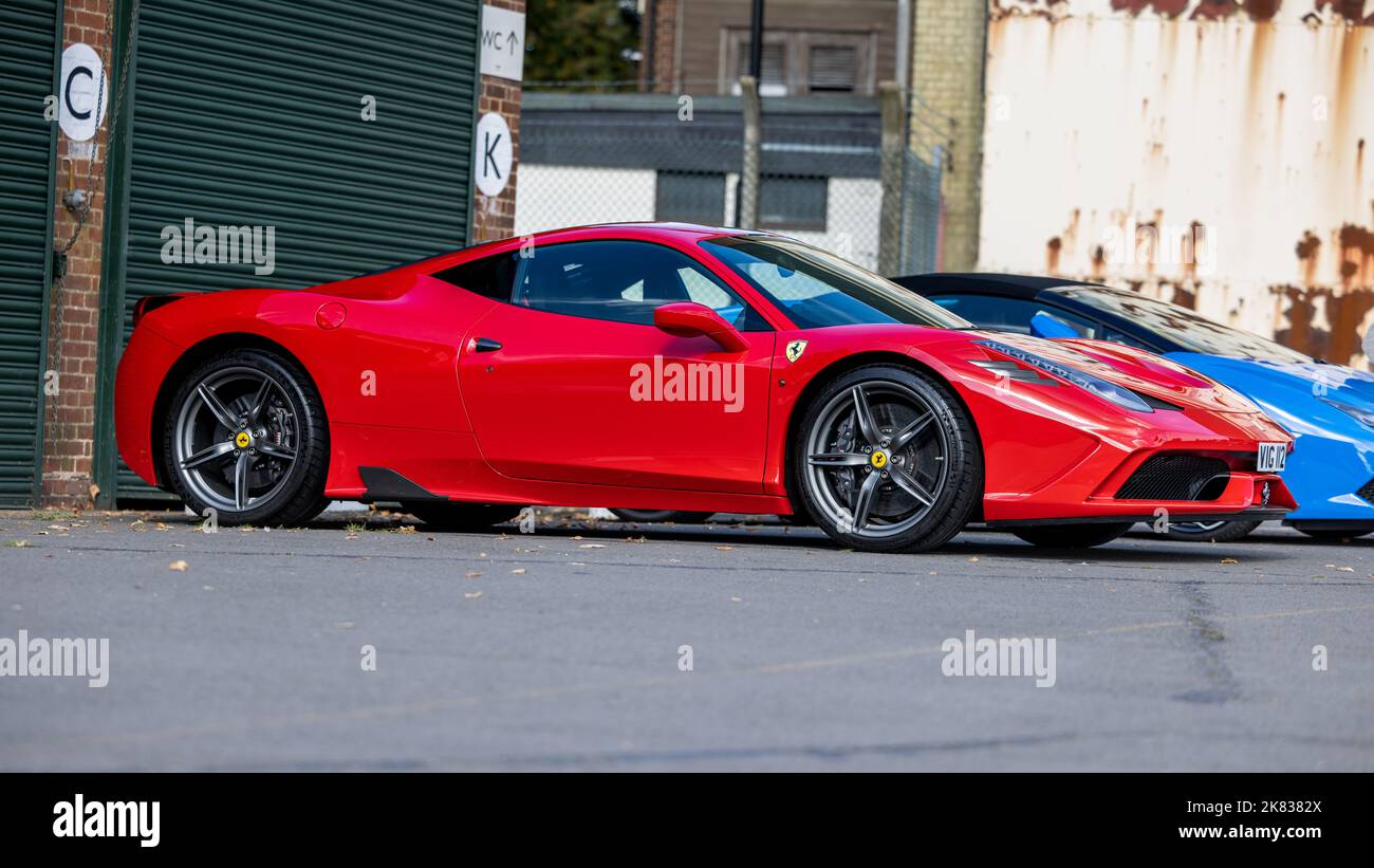 Ferrari 458 Speciale ‘VIG 112’ on display at the Poster Cars ...