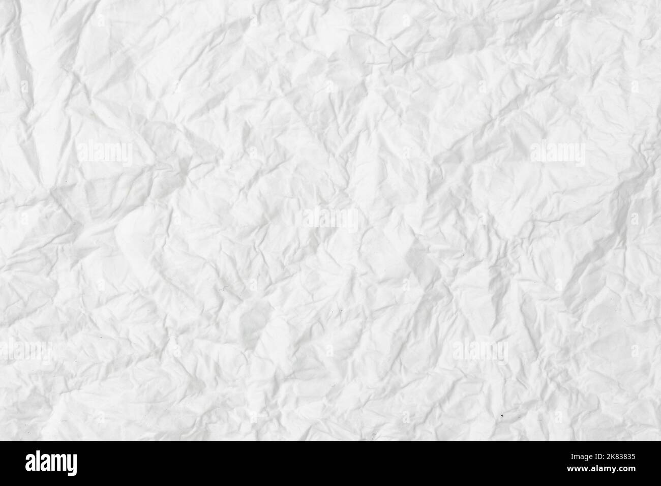 White Crumpled paper background texture. Full frame Stock Photo - Alamy