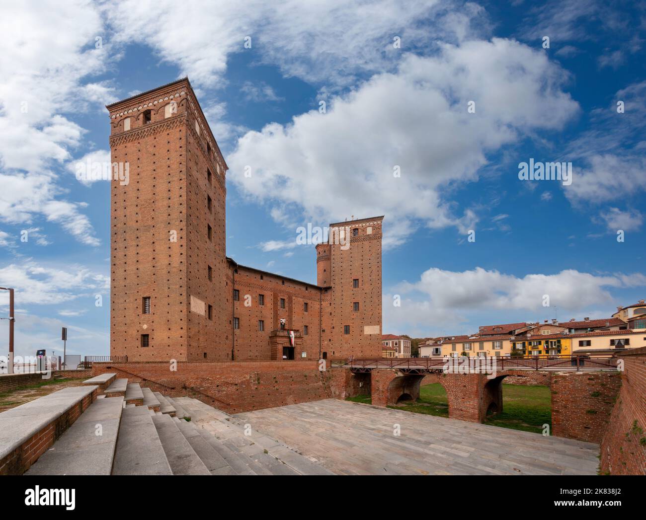 Fossano, Piedmont, Italy - october 20, 2022: the Castle of the Princes ...