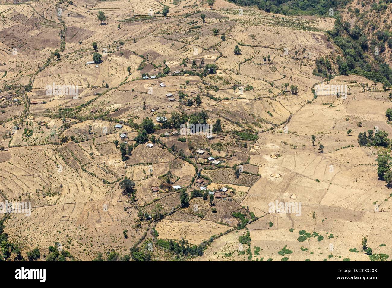 Aerial view of a village hi-res stock photography and images - Alamy
