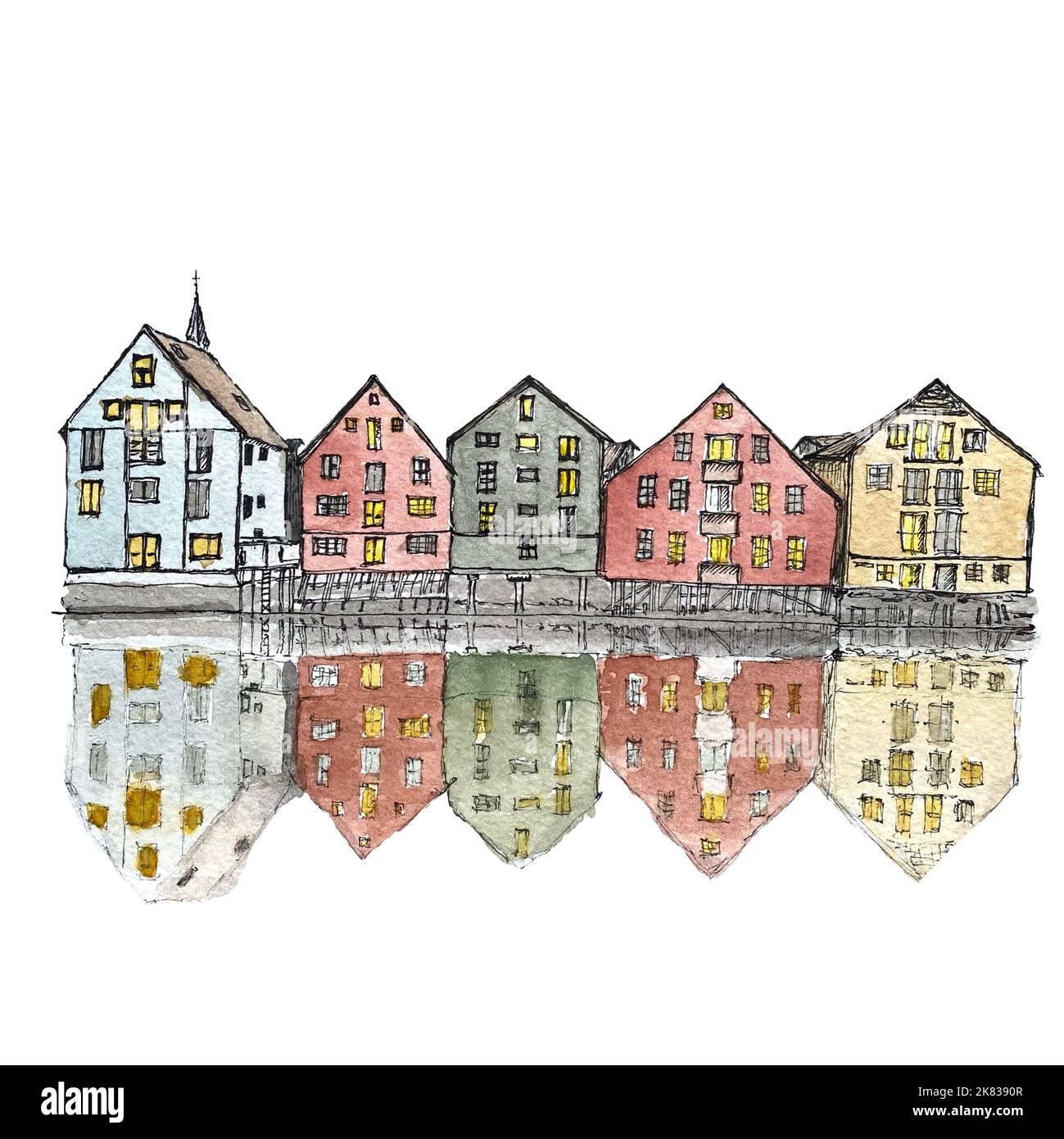 Sketch house hi-res stock photography and images - Alamy