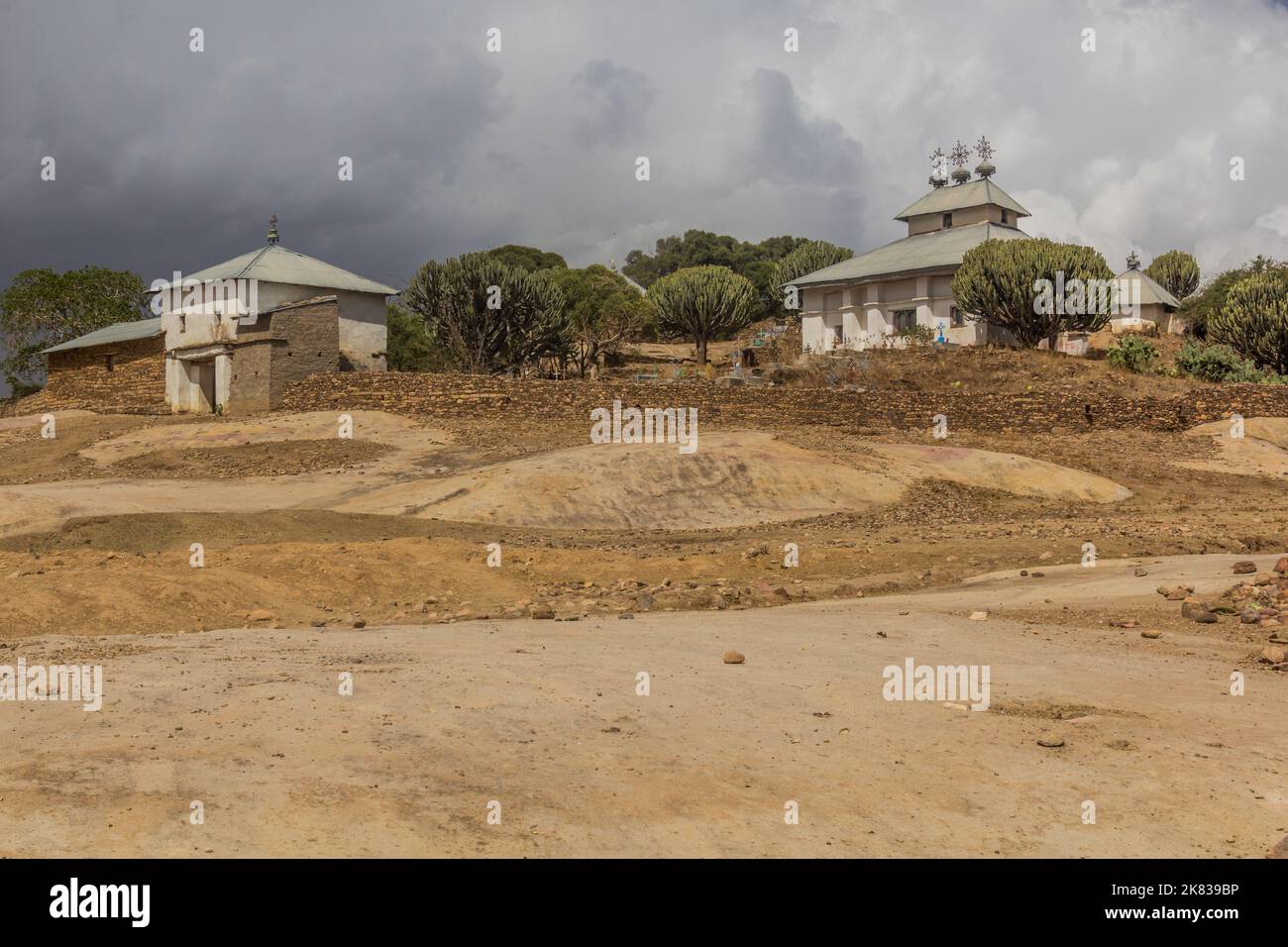 Degum Selassie church in Degum village in Tigray region, Ethiopia Stock ...