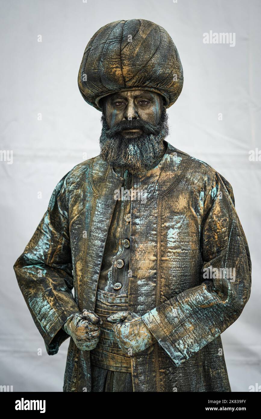 ISTANBUL, TURKEY - MAY 29, 2022: Ottoman soldier costume in ...