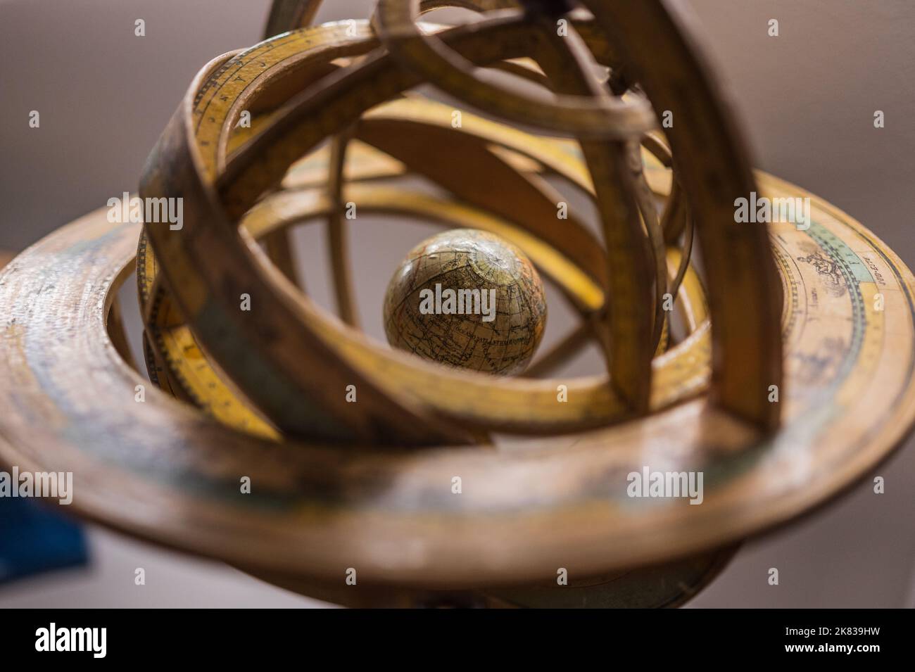 Armillary sphere, 1917. The Aljaferia Palace is a fortified medieval ...