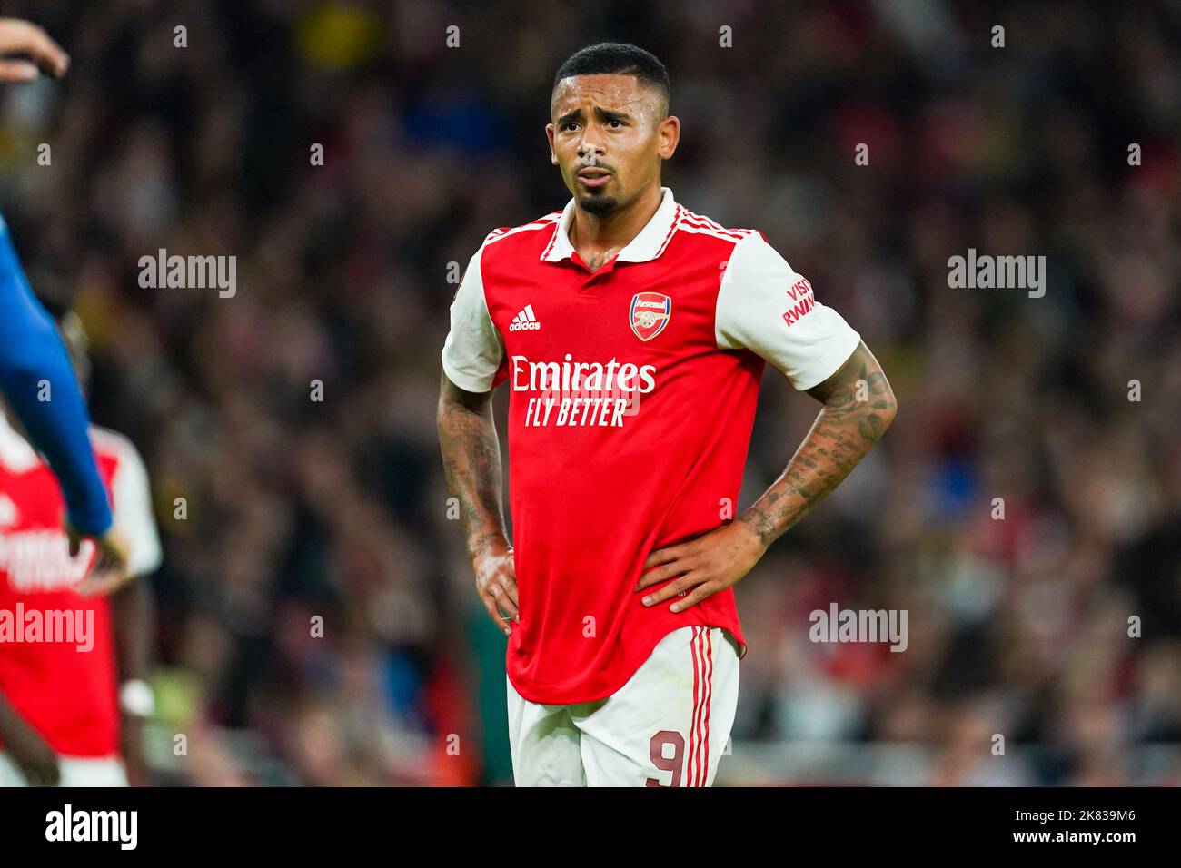 London, UK. 20th Oct, 2022. LONDON, UNITED KINGDOM - OCTOBER 20: Gabriel Jesus of Arsenal FC ...