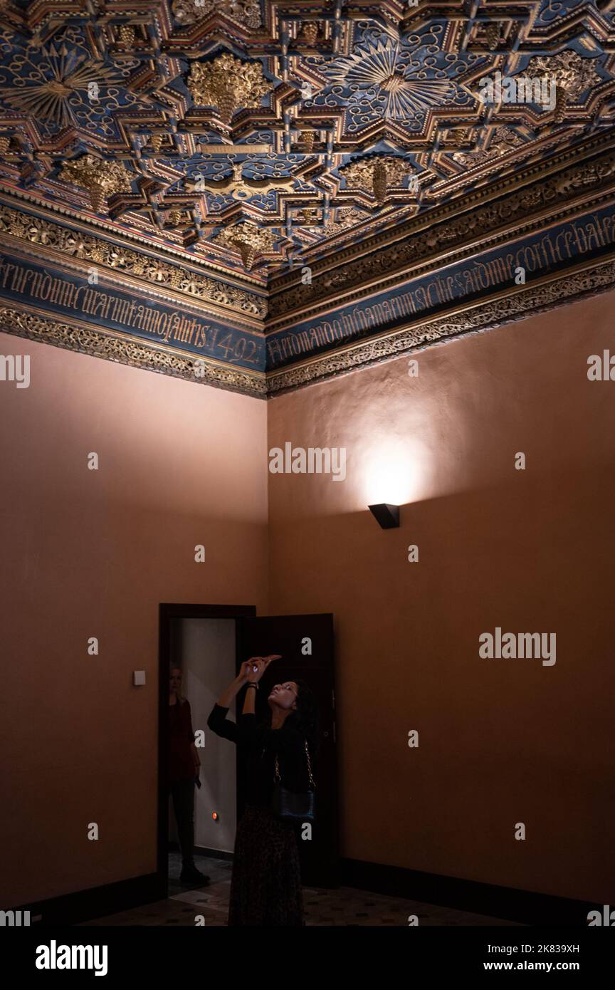 Peter IV room. The Aljaferia Palace is a fortified medieval palace ...