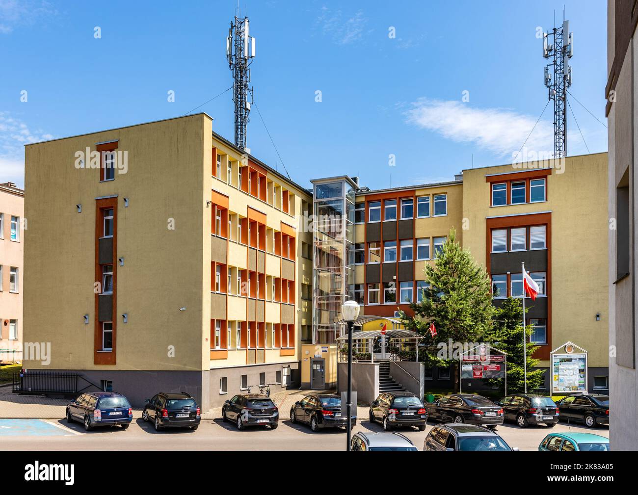 Bartoszyce, Poland - July 13, 2022: County Council Hall Rada Powiatowa ...