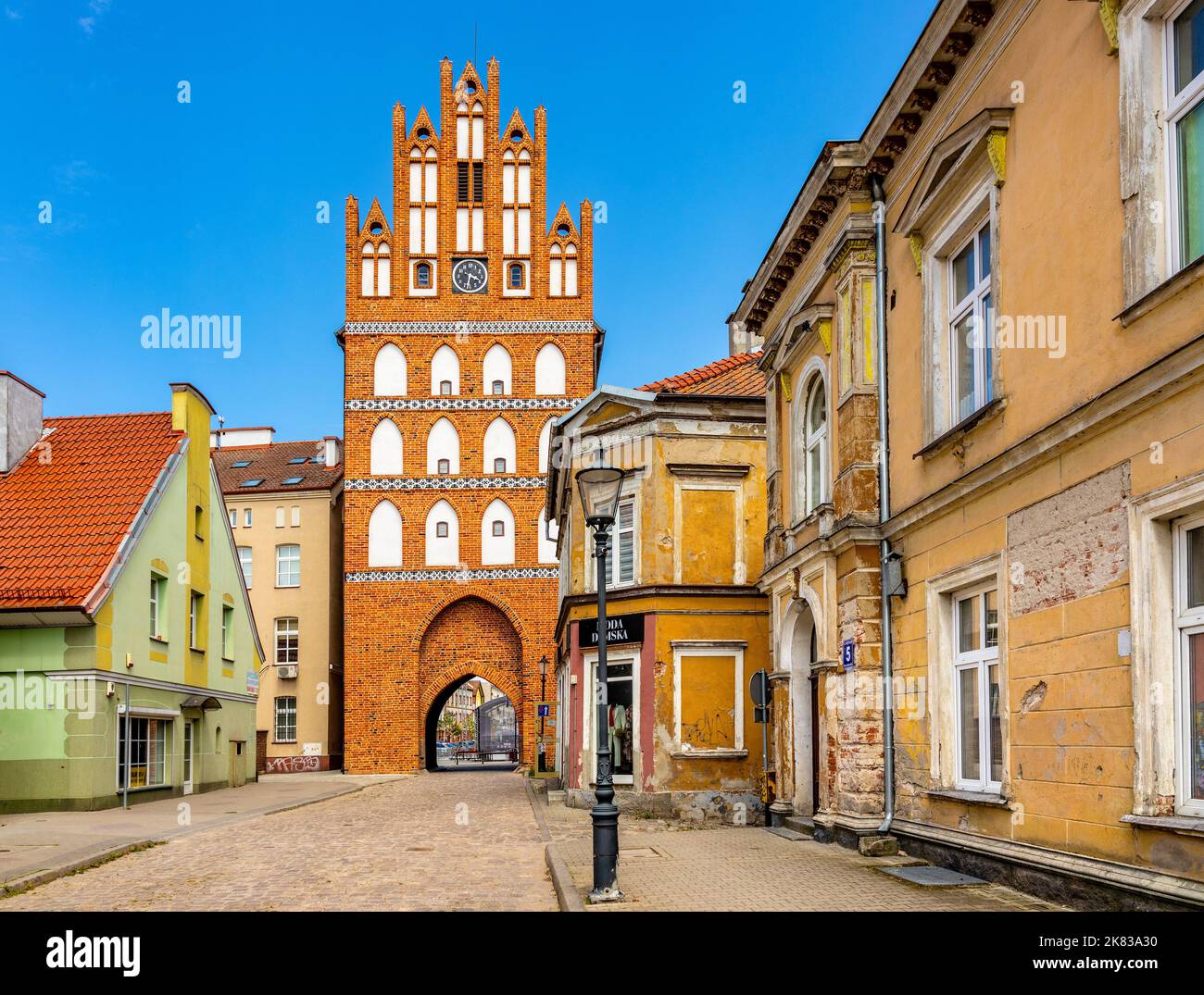 Bartoszyce, Poland - July 13, 2022: Lidzbark Gate Tower Brama ...