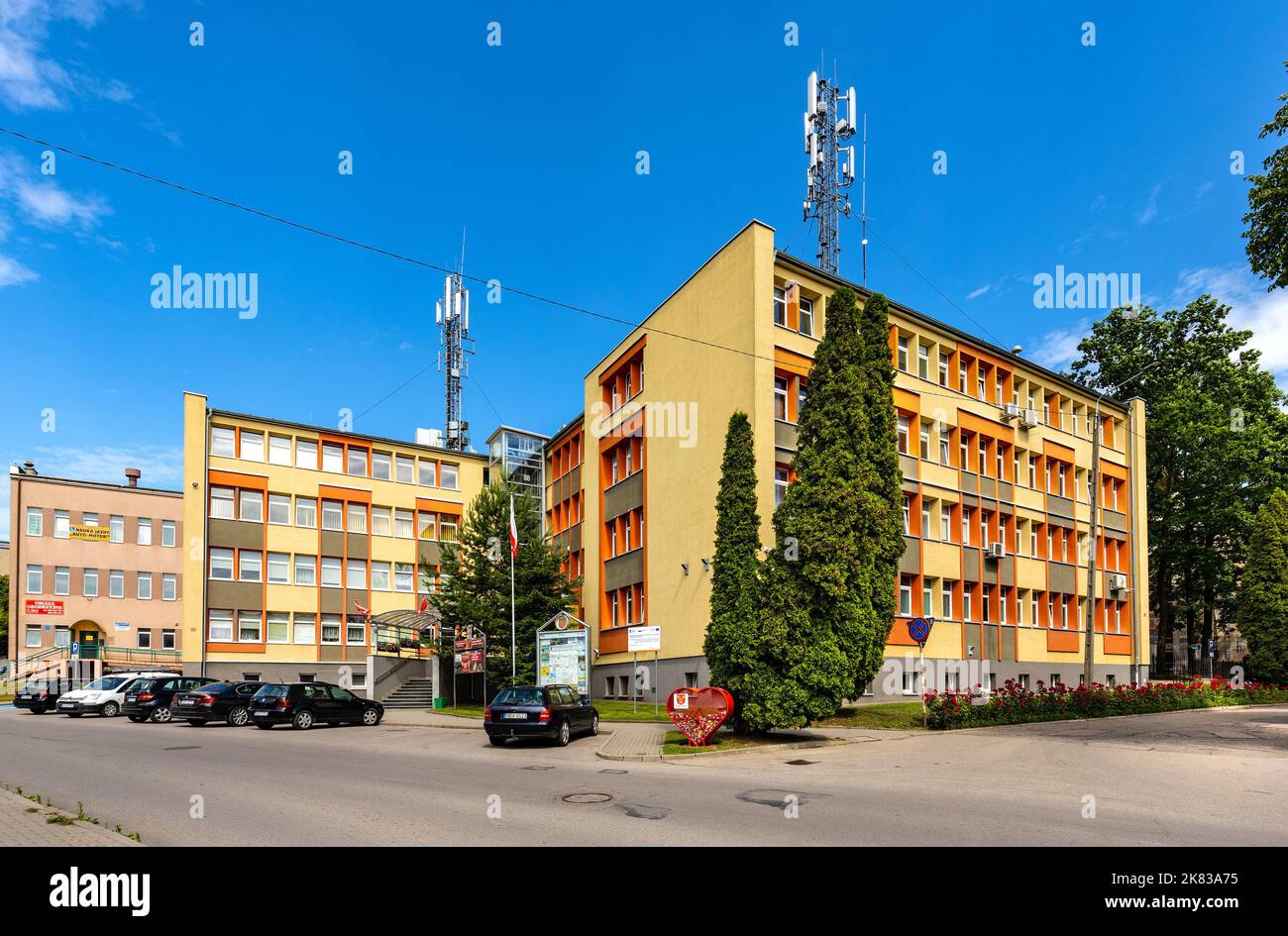 Bartoszyce, Poland - July 13, 2022: County Council Hall Rada Powiatowa ...