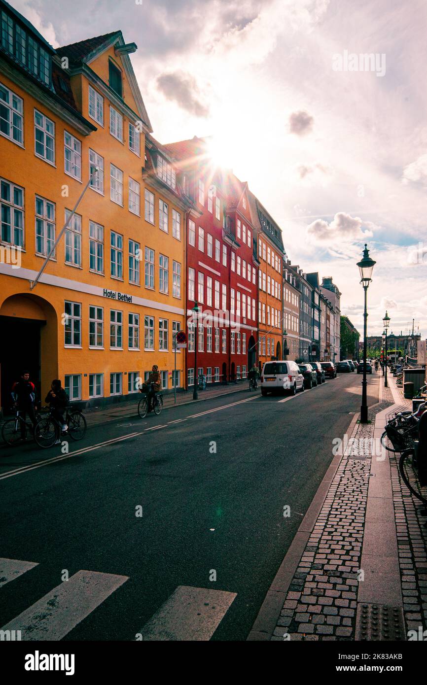 Copenhagen city center in June - during 3 Days of Design Stock Photo ...