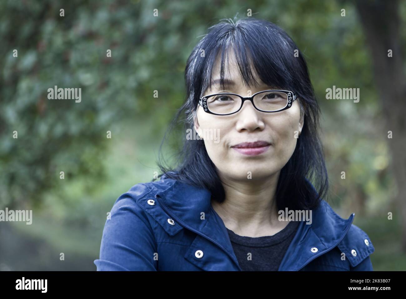 Korean woman face hi-res stock photography and images - Alamy