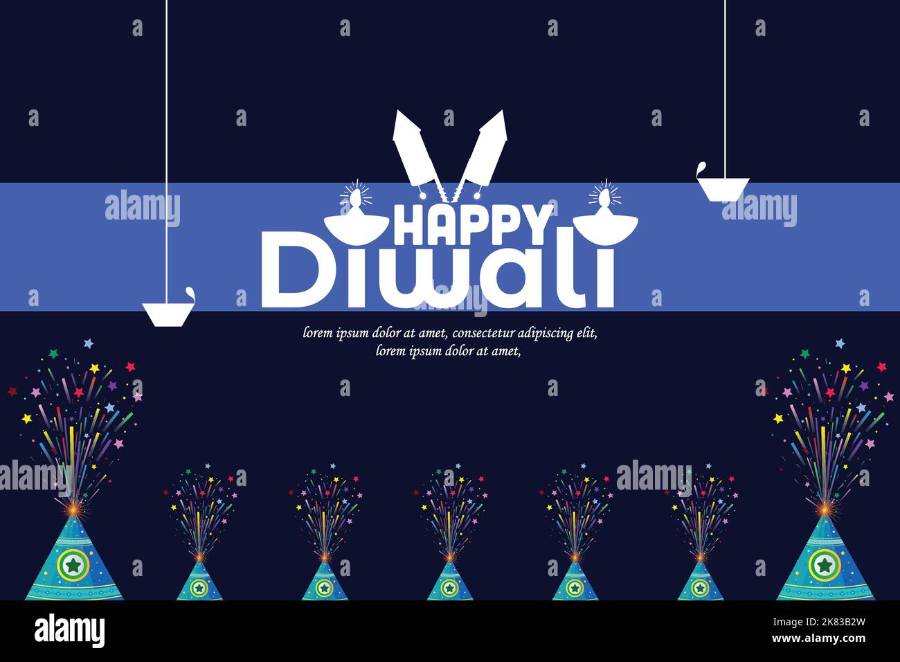 Website header or banner design background for Diwali Festival ...