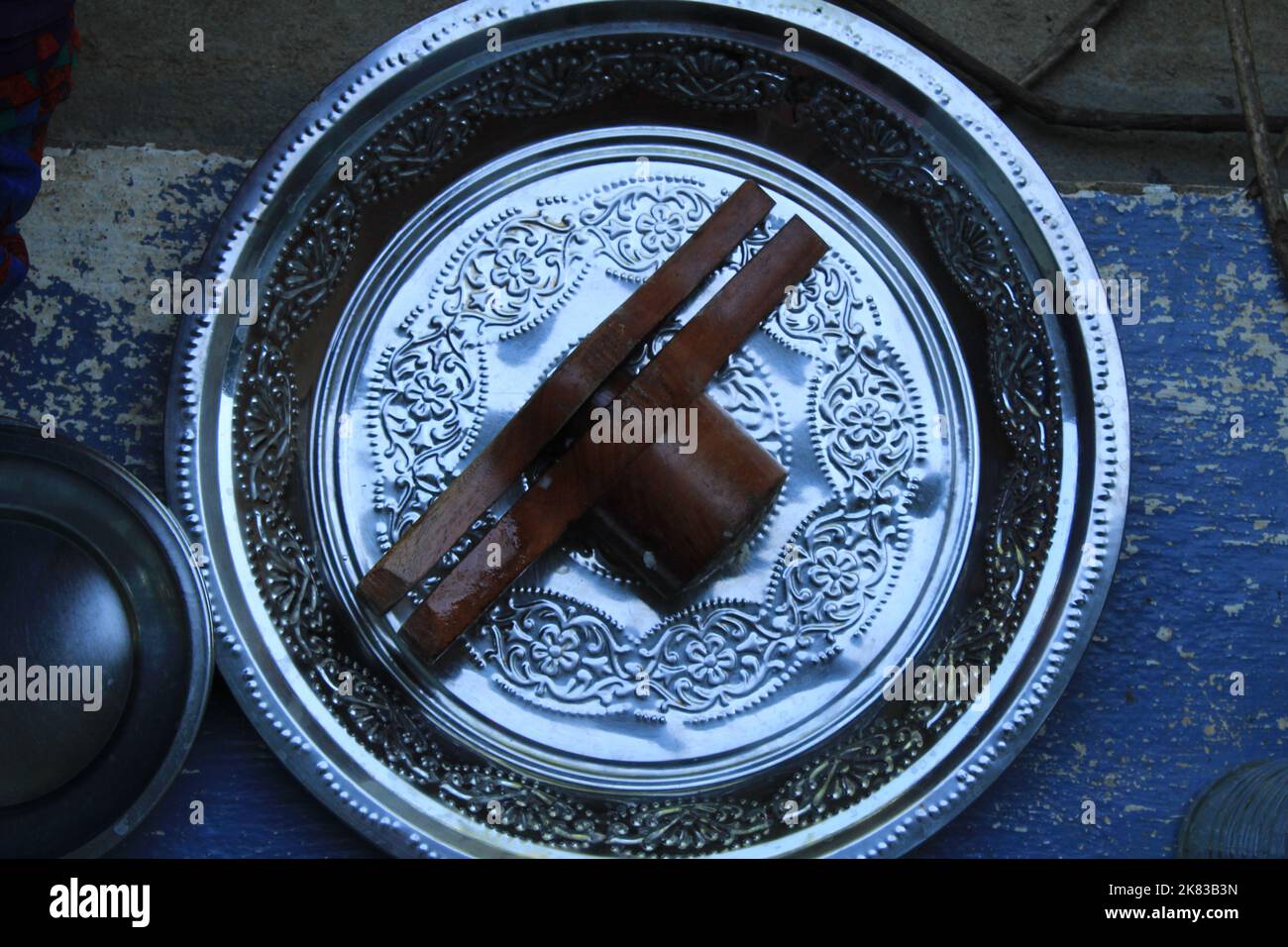 Preparing South Indian Homemade rice Murukku for Diwali festival snacks ...