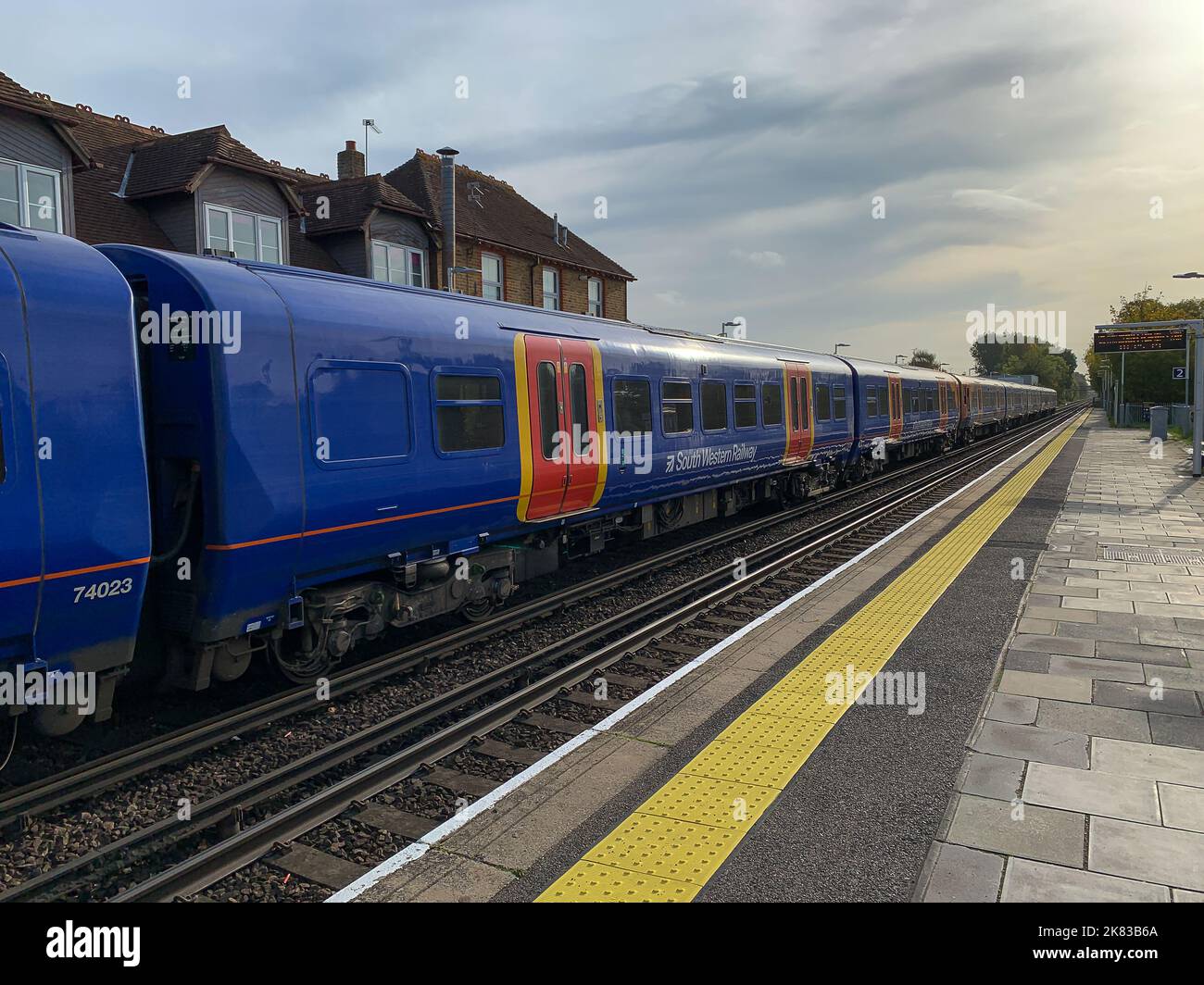Datchet, Berkshire, UK. 19th October, 2022. A South Western Railway ...