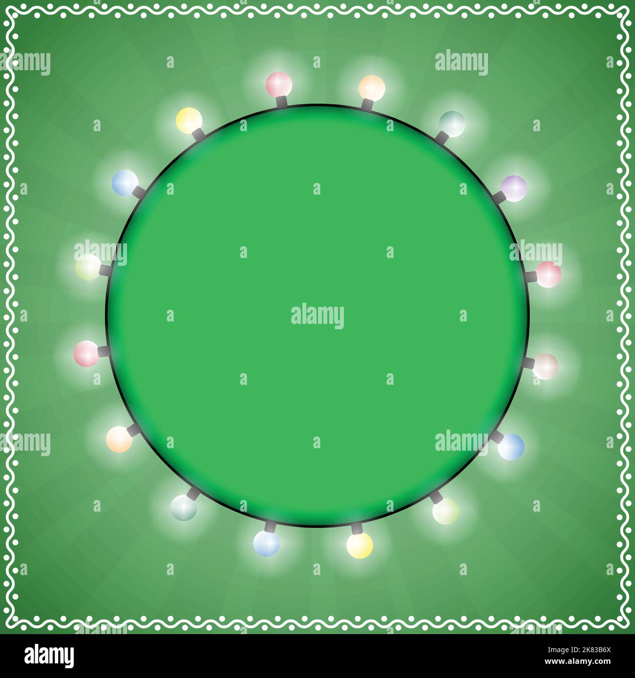 Vector illustration of festive garland lights. Design elements for ...