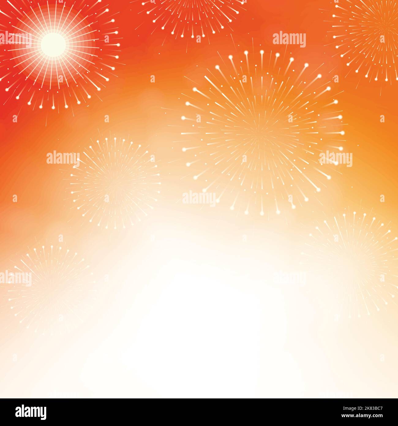 Abstract Festive Holiday Background Colorful Fireworks And Copy Space