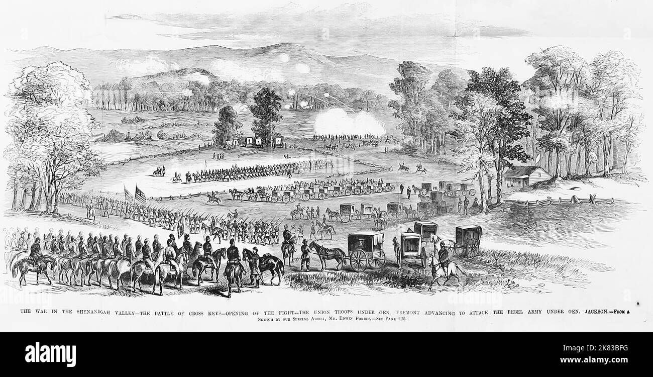 Battle of cross keys 1862 hi-res stock photography and images - Alamy