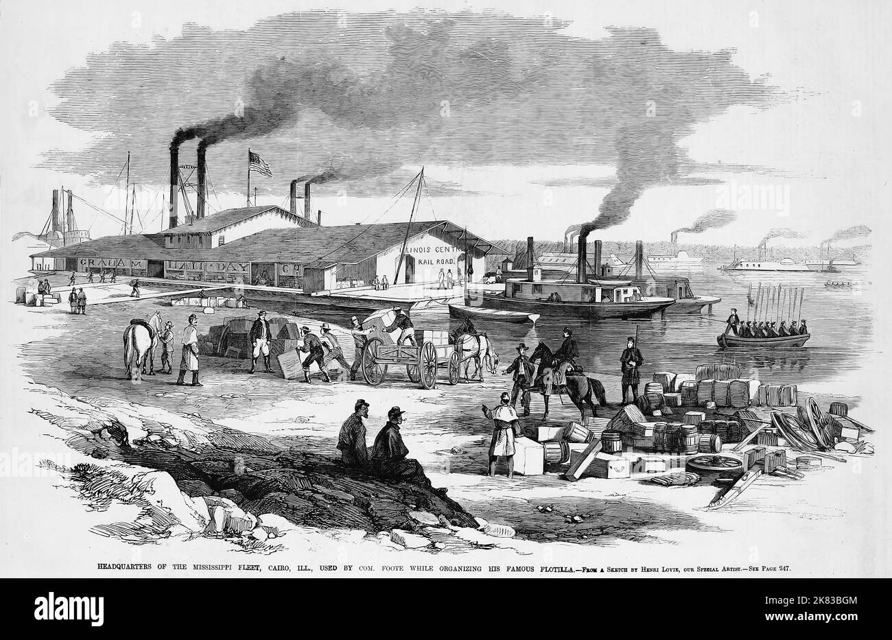 Headquarters of the Mississippi Fleet, Cairo, Illinois, used by ...