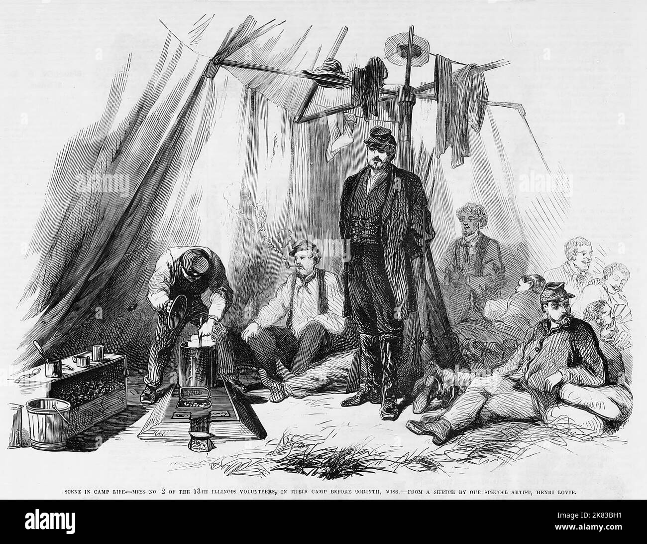 Civil war camp life hi-res stock photography and images - Alamy