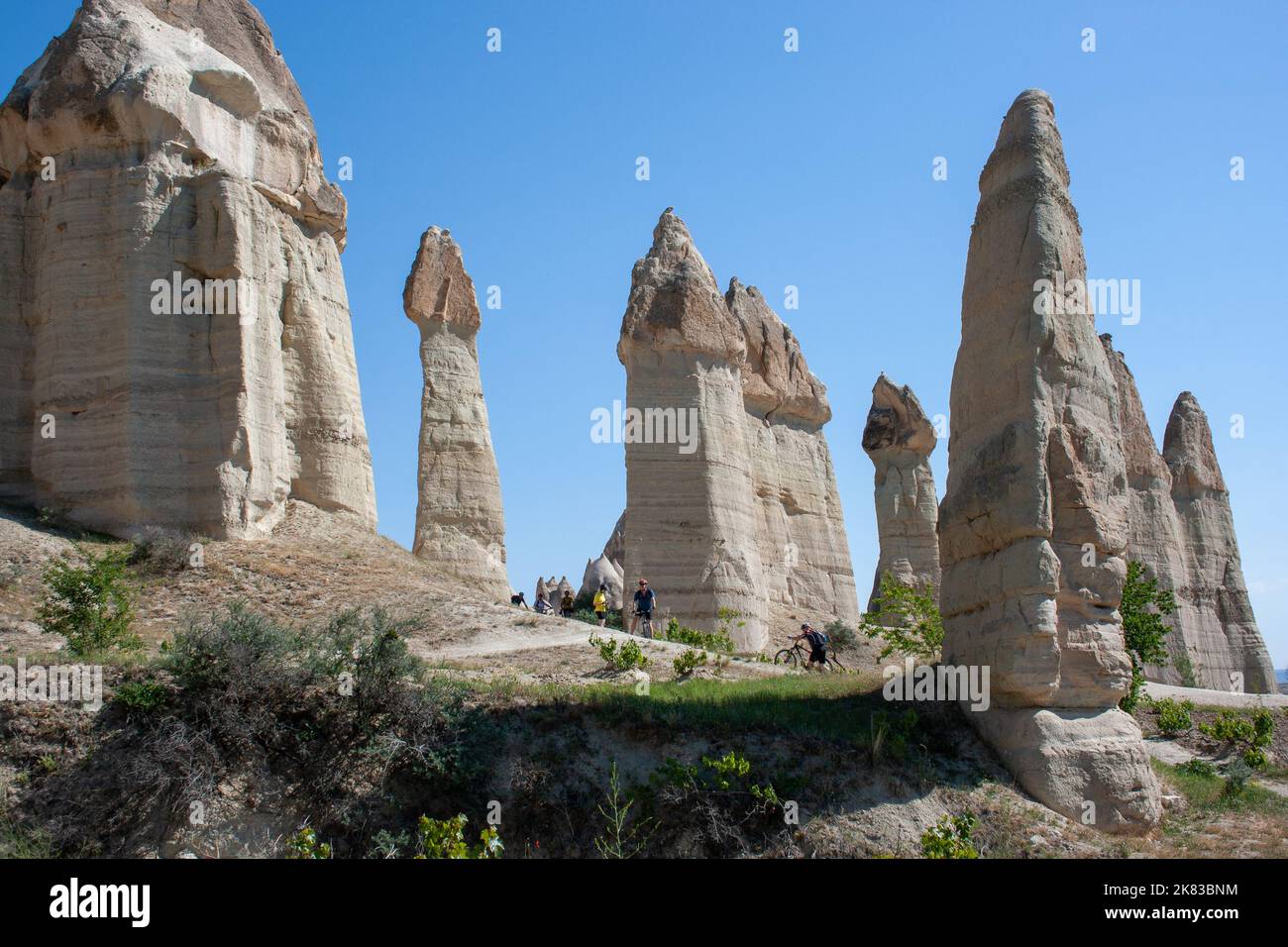 Göreme National Park and the Rock Sites. Fairy Chimneys rock formation ...