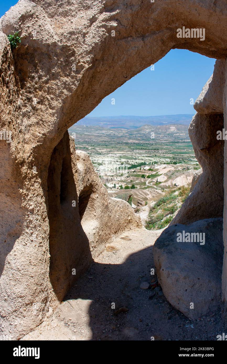 Rock-cut architecture in Monks Valley, Paşabağ Stock Photo - Alamy