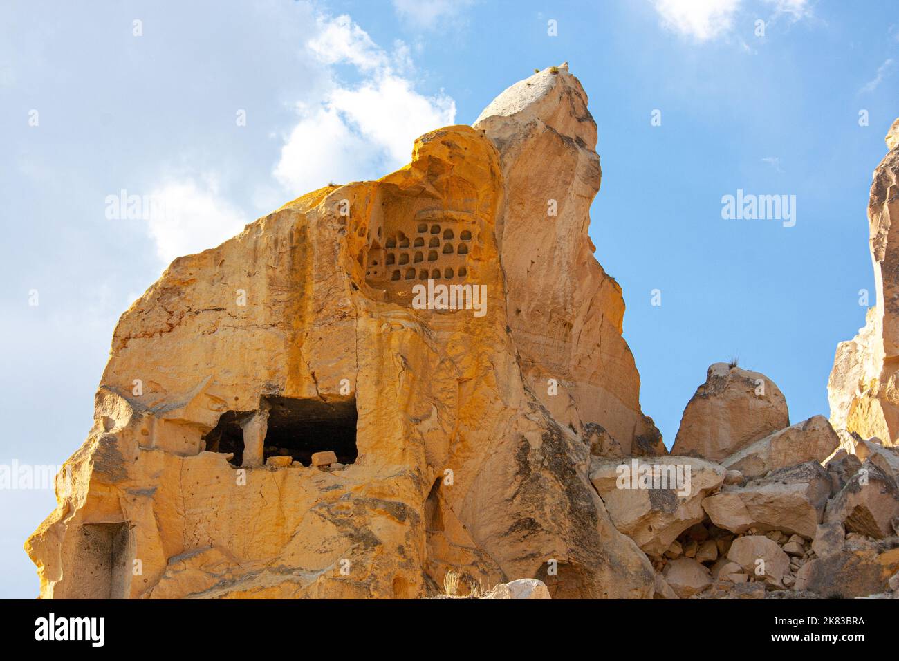 Rock-cut architecture in Monks Valley, Paşabağ Stock Photo - Alamy