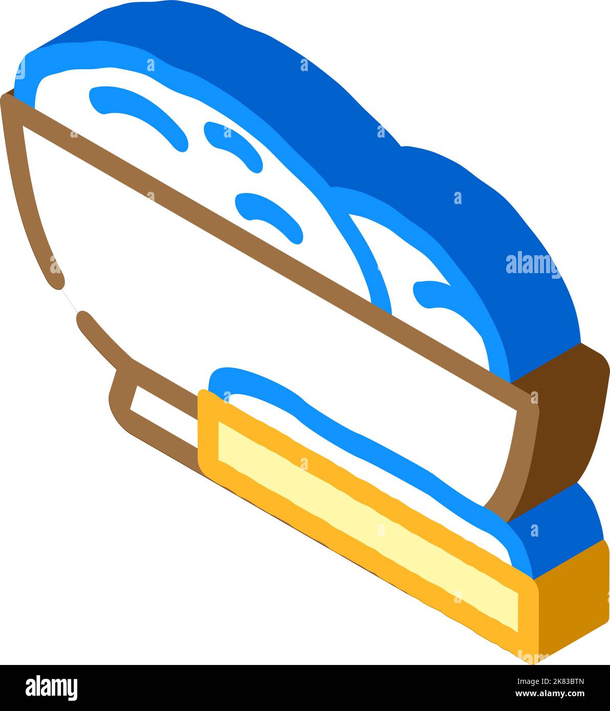 clotted cream milk product isometric icon vector illustration Stock ...