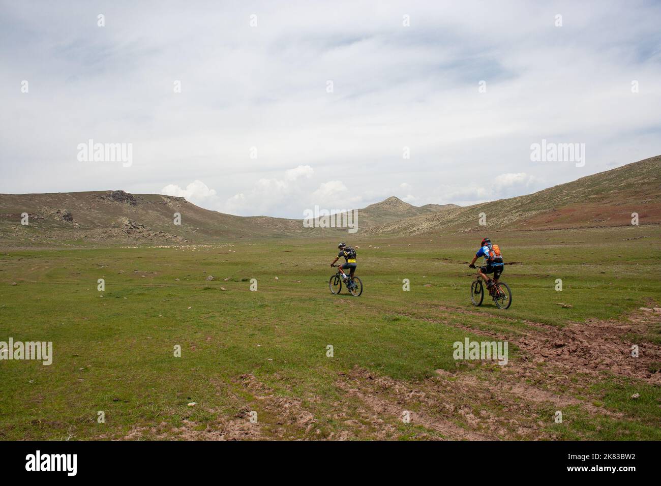 Bike trip in Cappadocia Turkey Stock Photo - Alamy