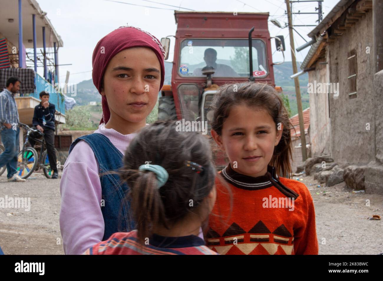 Local children residents in Cappadocia Turkey Stock Photo - Alamy