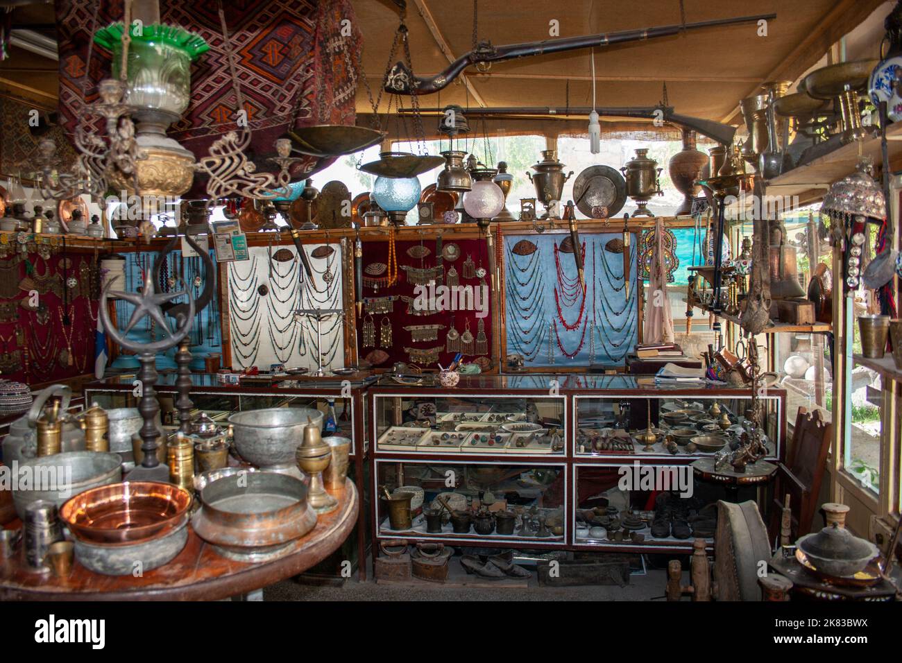 Hand made carpets and tourism products in Cappadocia, Turkey Stock ...