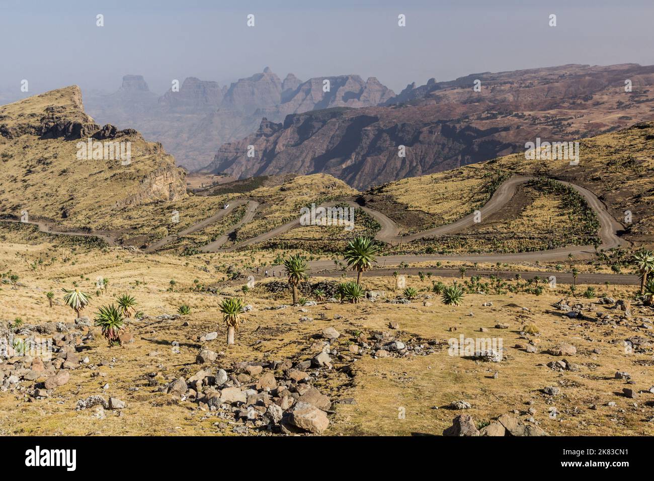 Ethiopian highlands road hi-res stock photography and images - Alamy