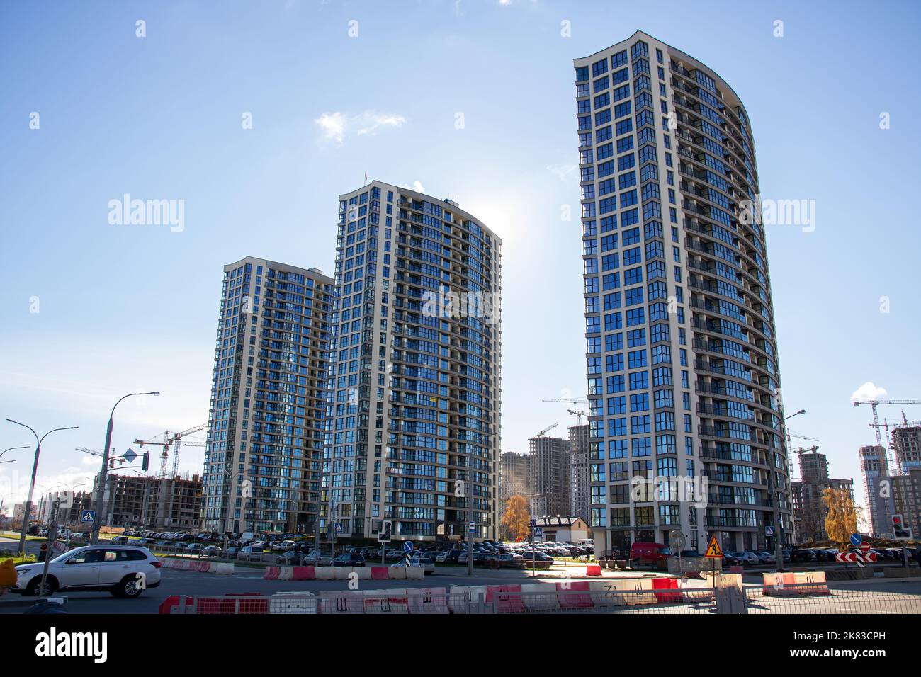 Belarus, Minsk - 20 october, 2022: Modern house in Minsk world in ...